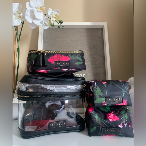 Ted Baker | Jewelry | Ted Baker Floral Travel Bag Set 4 Pieces | Poshmark